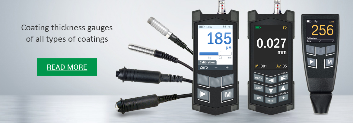 Coating thickness gauges of all types of coatings